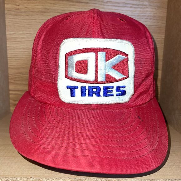 Louisville MFG Co. | Accessories | Vintage Ok Tires Patch Snapback Hat ...